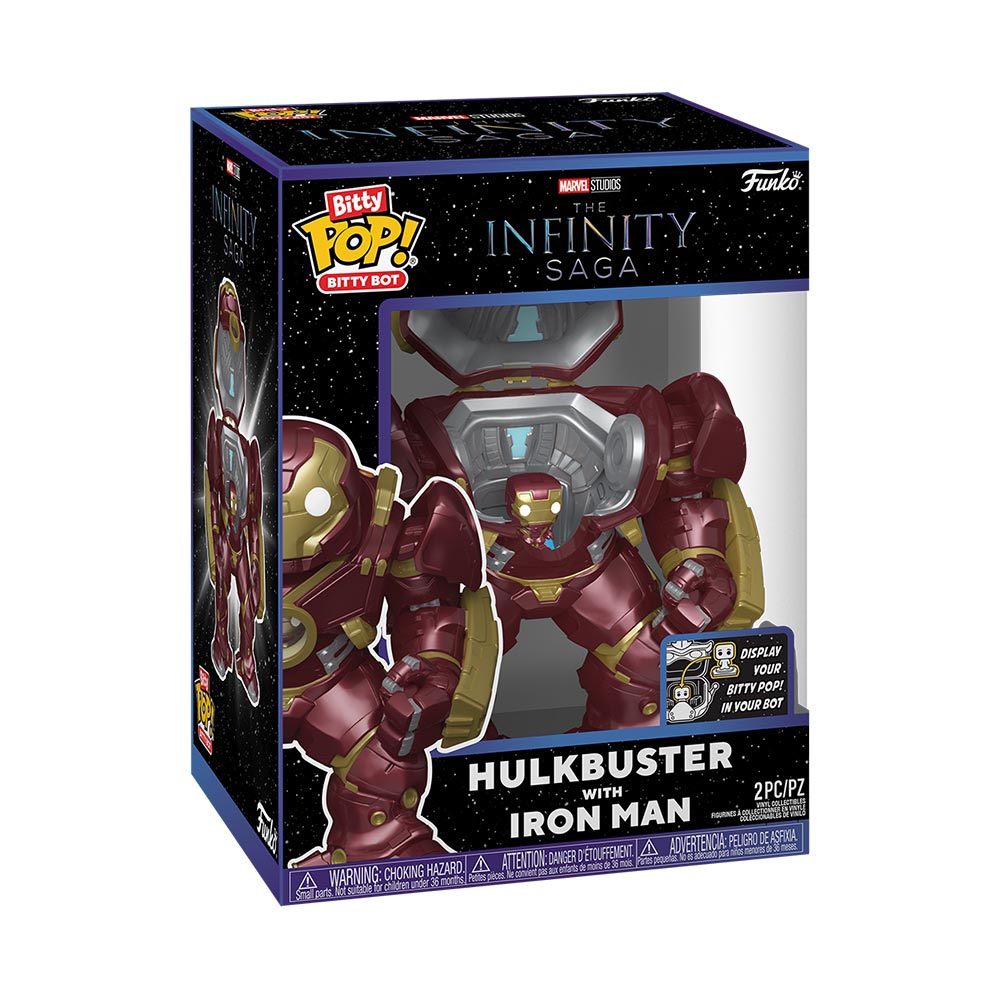 Marvel Avengers Age of Ultron Hulkbuster with Iron Man Bitty Pop Bot Vinyl Figure Toys and Collectibles EB Games Australia