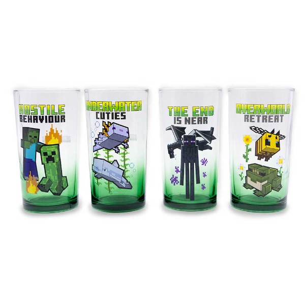 Minecraft - Mobs Glass 4-Pack - Toys and Collectibles - EB Games Australia