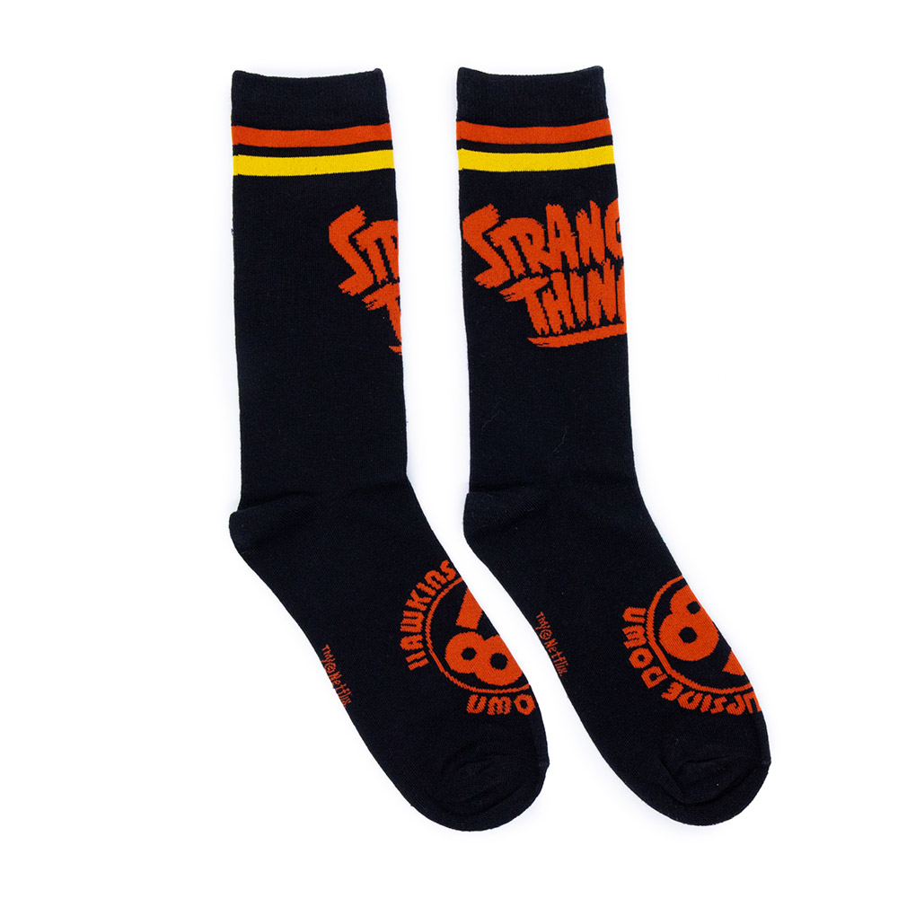 Stranger Things Logo Crew Socks - Clothing - ZiNG Pop Culture