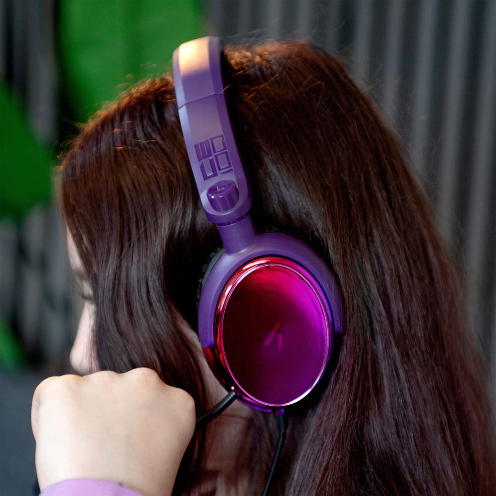 4Gamers C6-100 Gaming Headset - Strike Red & Purple - EB Games Australia