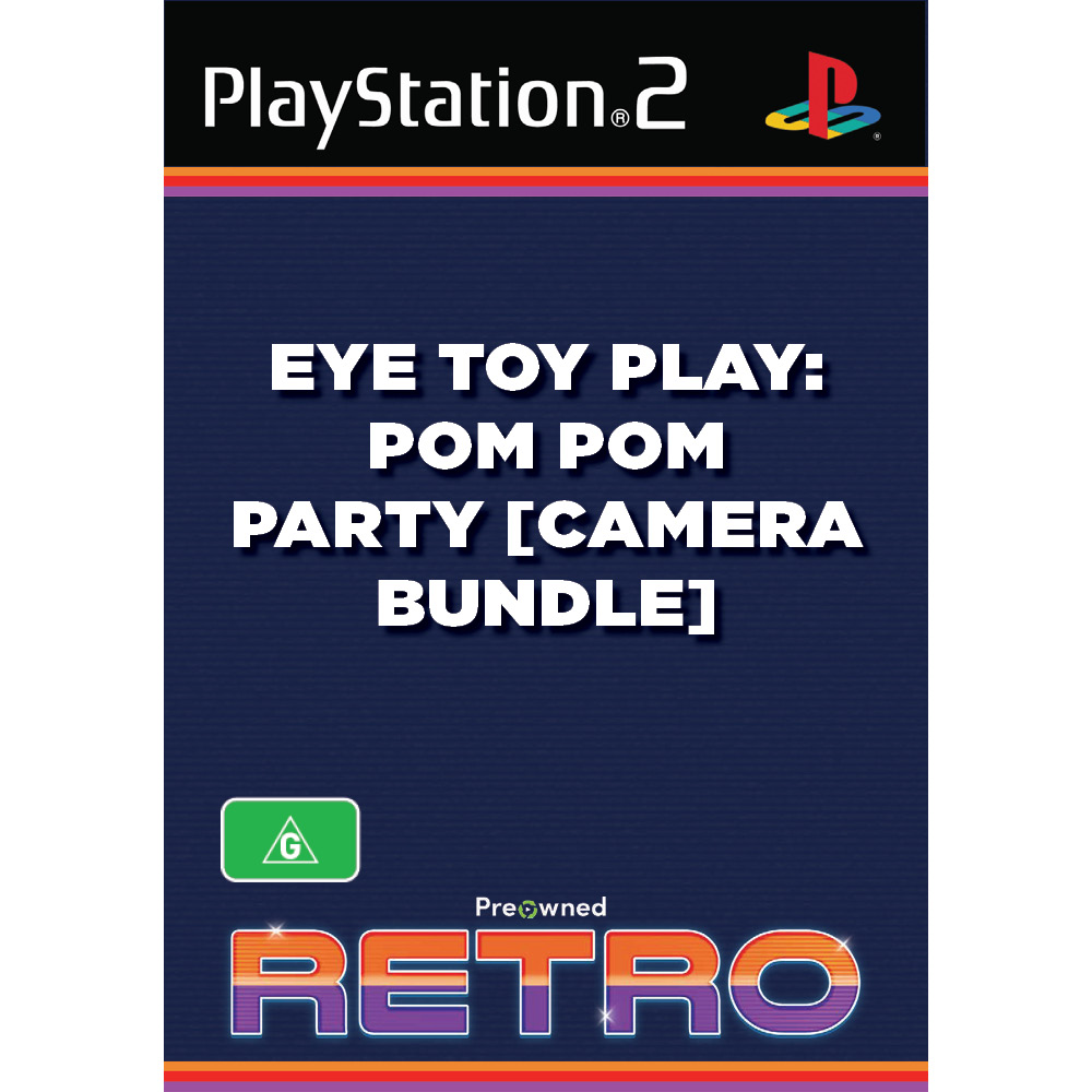 Eye Toy Play: Pom Pom Party [Camera Bundle] (preowned) - PlayStation 2 - EB Games Australia