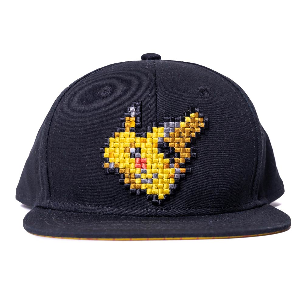 Pokemon - Pixel Pikachu Flat-Brimmed Snapback Cap - Clothing - EB Games ...