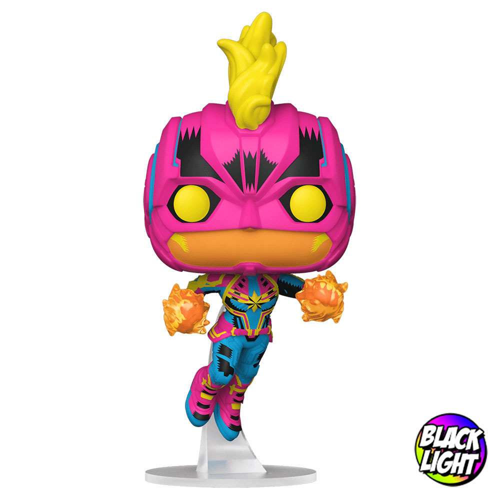 Marvel Captain Marvel Black Light Pop Vinyl Figure Toys Gadgets ZiNG Pop Culture