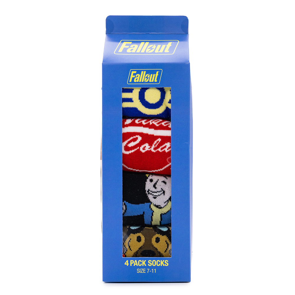 Fallout - Fallout Day Sock 4-Pack - Clothing - EB Games Australia
