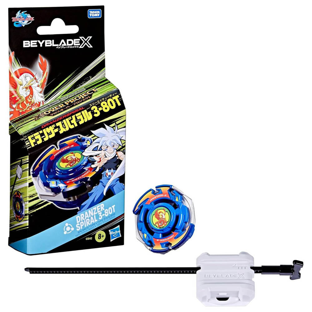 Beyblade X - X-Over Project Dranzer Spiral 3-80T Starter Set - Toys ...