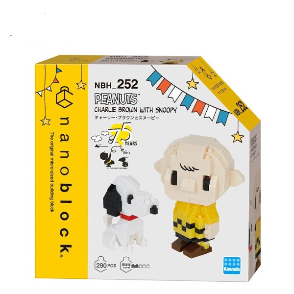 Peanuts - Charlie Brown with Snoopy nanoblocks Figure - Toys & Gadgets ...
