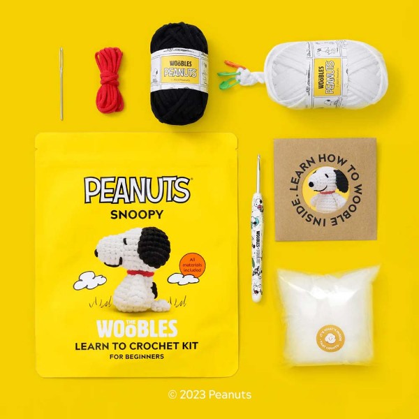 Peanuts - The WOOBLES Snoopy Crochet Kit - Toys and Collectibles - EB ...