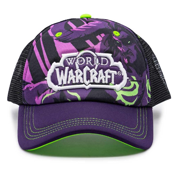 World of Warcraft Illidan Purple Mesh Snapback Cap - Clothing - EB ...