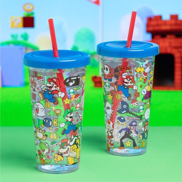 Super Mario - Mario Cup & Straw - Toys and Collectibles - EB Games New ...