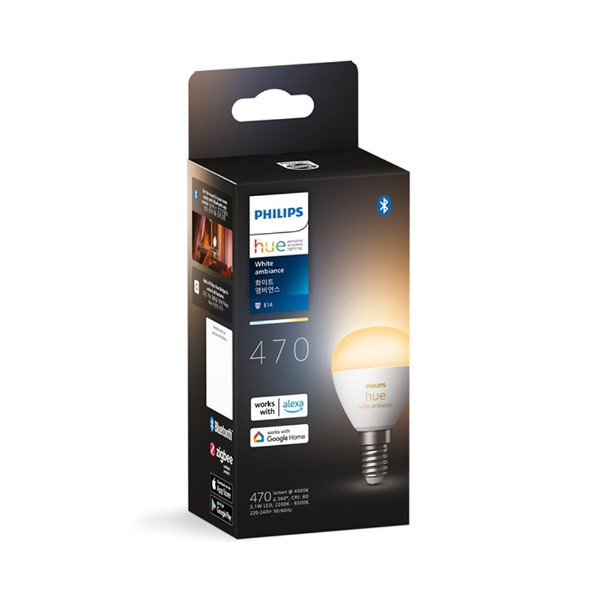 Philips - Hue White Ambiance Luster E14 Smart Bulb - Electronics - EB ...