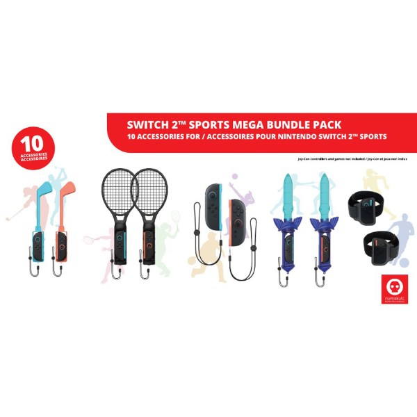 10-in-1 Accessories Bundle - Switch 2 Mega Sports Pack - Nintendo ...