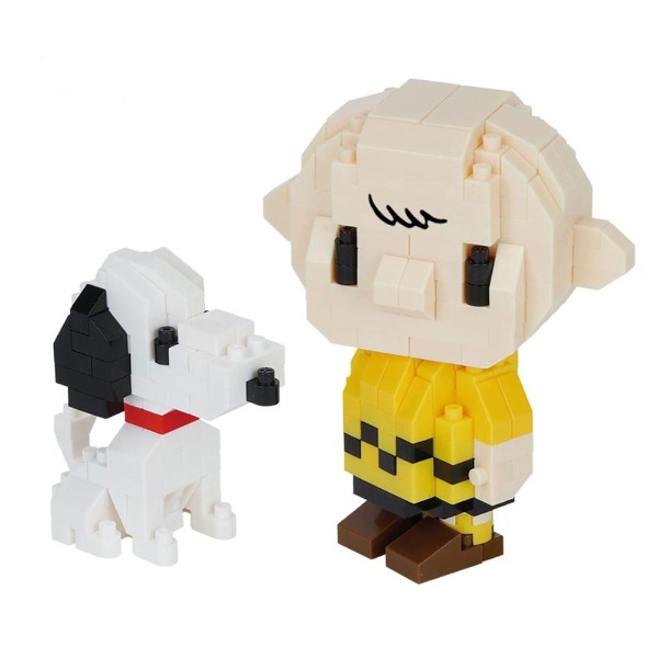 Peanuts - Charlie Brown with Snoopy nanoblocks Figure - Toys & Gadgets ...