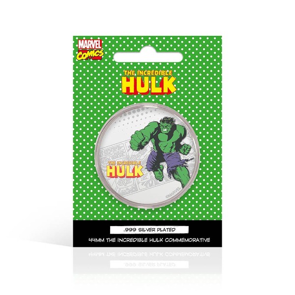 Marvel - The Incredible Hulk - .999 Silver Plated Limited Edition Coin ...