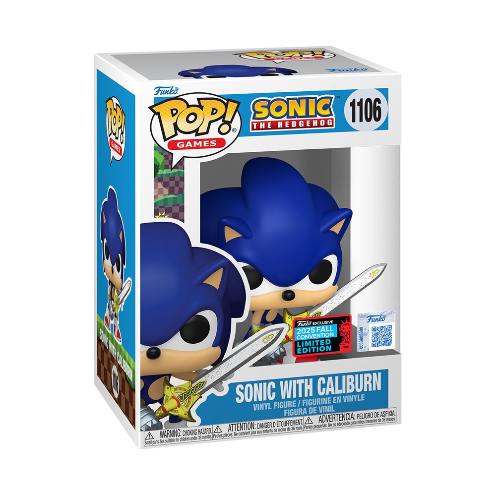 Sonic The Hedgehog - Sonic with Caliburn NYCC 2025 Pop! Vinyl Figure ...