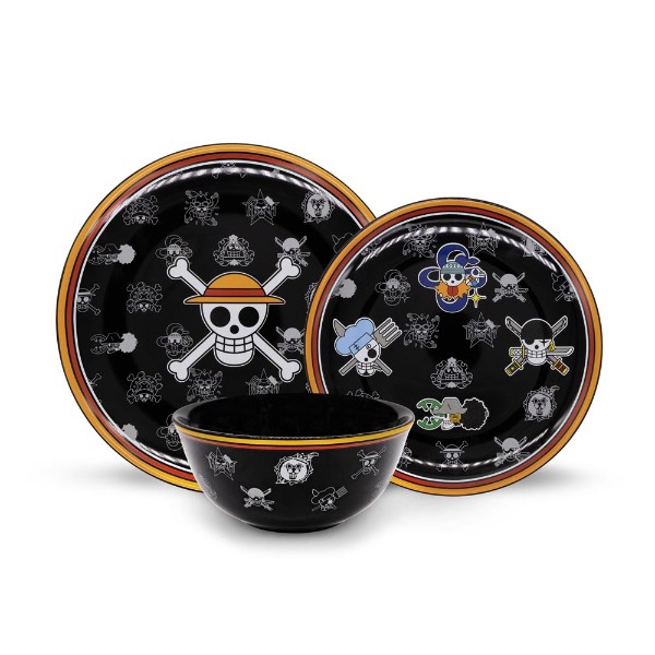 One Piece - Jolly Roger 12-Piece Dinner Set - Toys and Collectibles ...