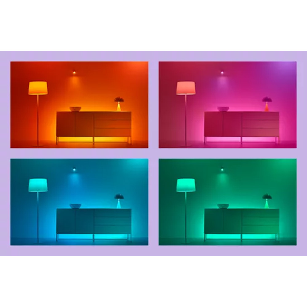 WiZ C37 E14 Gen2 Colour & White Tunable Candle Light Bulb 1-Pack ...