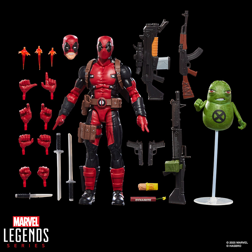 Marvel - Marvel Legends Maximum Series Deadpool Action Figure with Doop ...