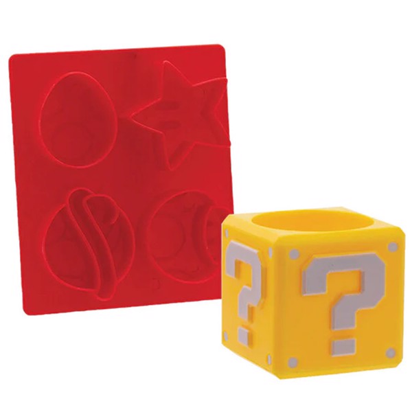 Nintendo - Super Mario - Question Block Egg Cup And Toast Cutter - Toys ...
