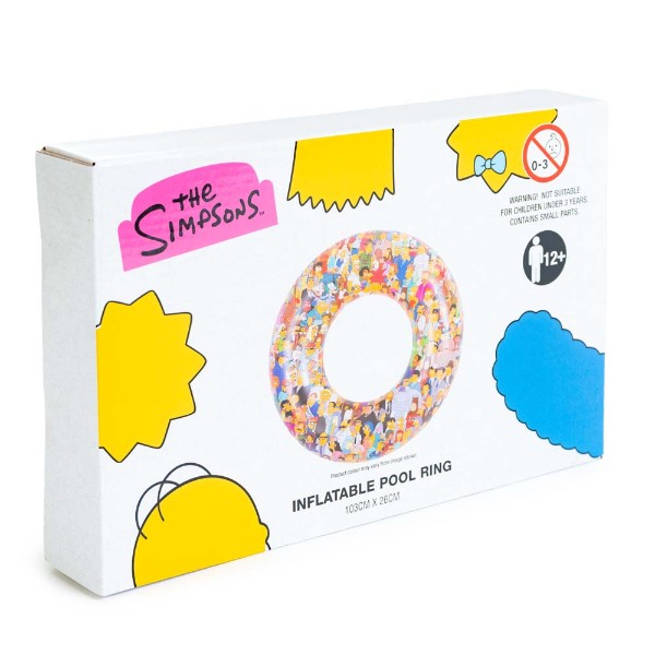 The Simpsons - Character All-Over-Print Inflatable Pool Ring - Toys ...