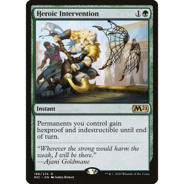 Magic: The Gathering - TCG - Core Set 2021 - Heroic Intervention 188 ...