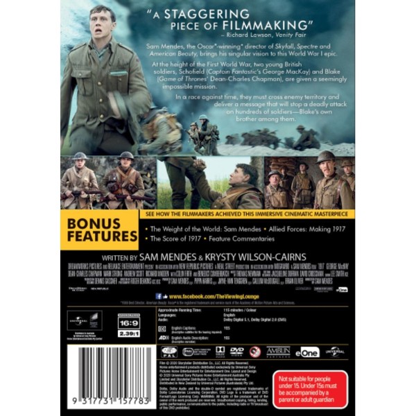 1917 (DVD) - Loot - EB Games Australia