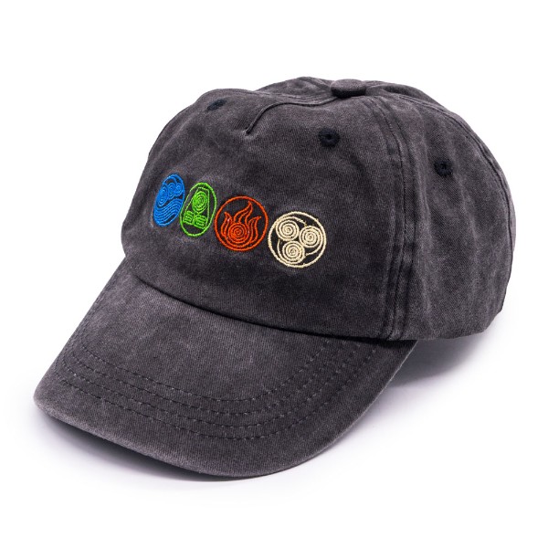 Avatar: The Last Airbender - Four Elements Curved Brim Cap - Clothing ...