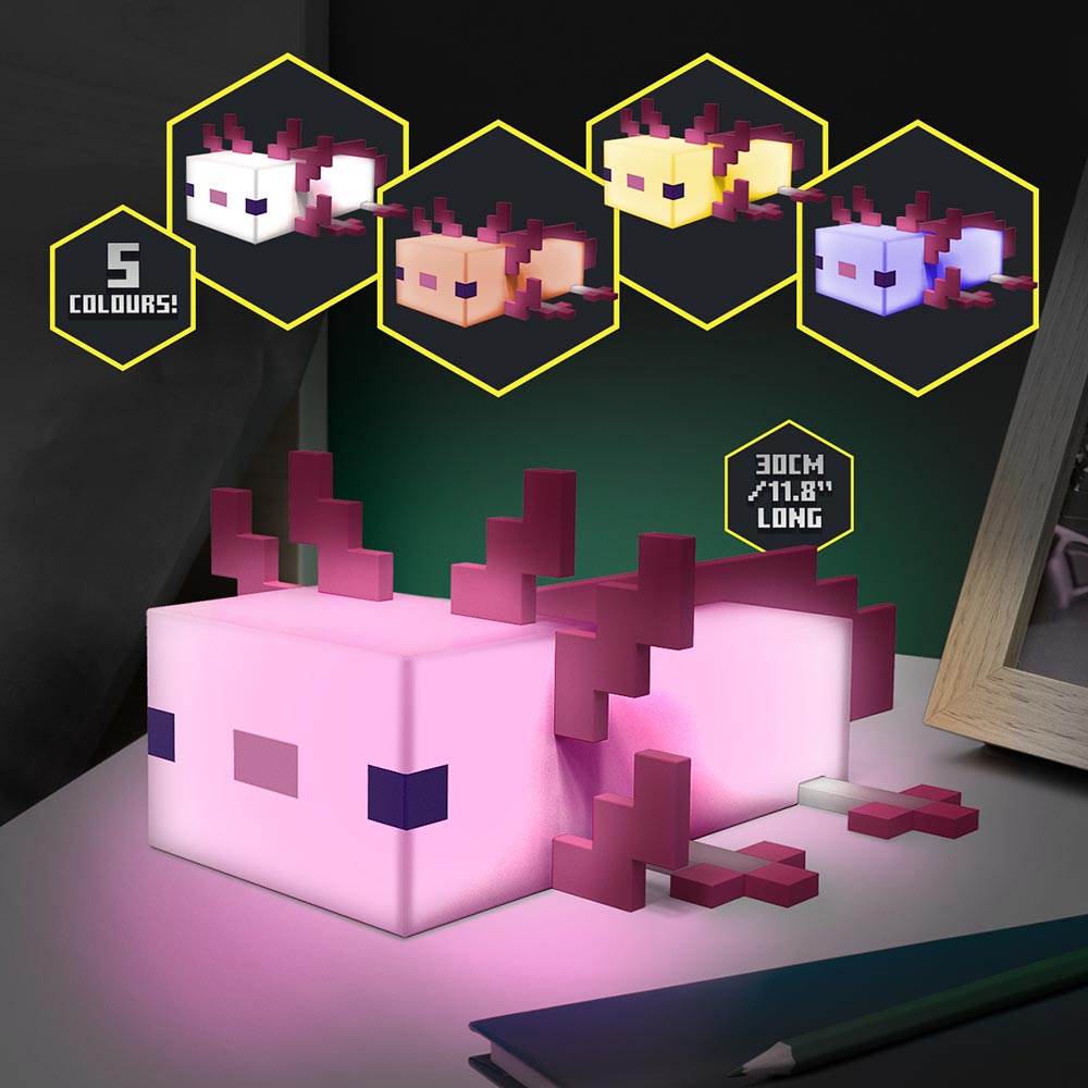Minecraft - Axolotl Light - Things For Home - ZiNG Pop Culture