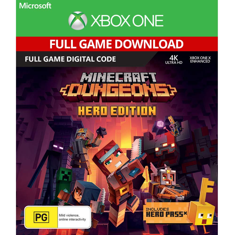Minecraft Dungeons Hero Edition (Full Game Download) - Xbox One - EB ...