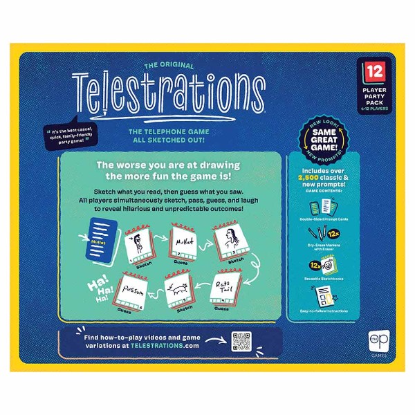 Telestrations 12-Player Party Pack - 2nd Edition - Card & Board Games ...