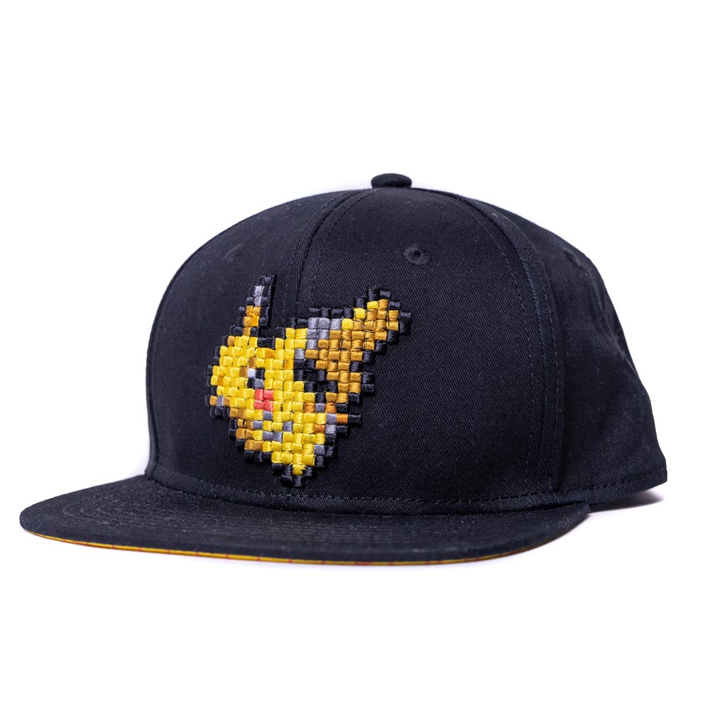 Pokemon - Pixel Pikachu Flat-Brimmed Snapback Cap - Clothing - EB Games ...
