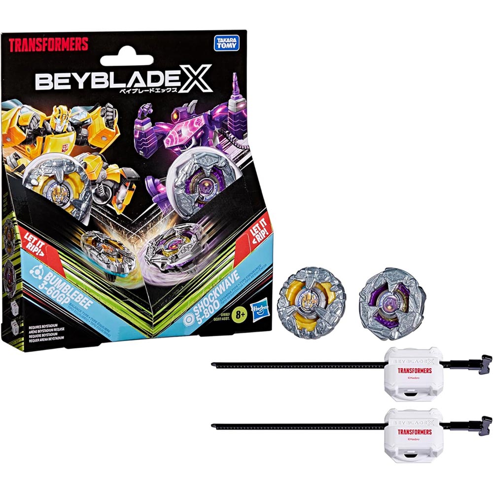 Beyblade X - Transformers Bumblebee 3-60GP vs. Shockwave 5-80O ...