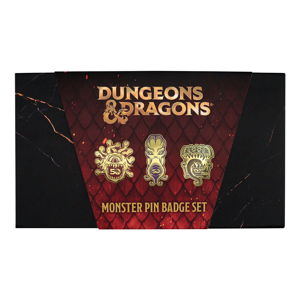 Dungeons & Dragons - 50th Anniversary Monster Pin Badge Set - Clothing ...