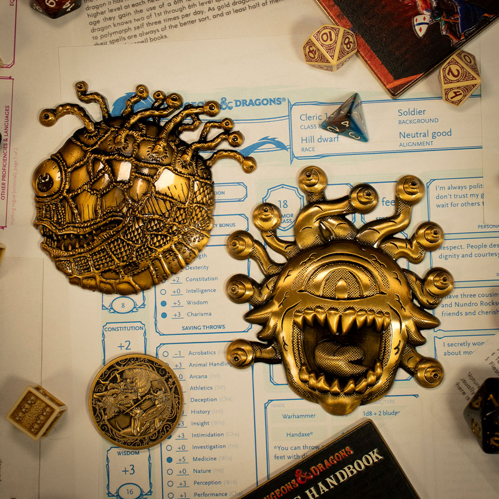 Dungeons & Dragons - 50th Anniversary Beholder Twin Medallion Set ...
