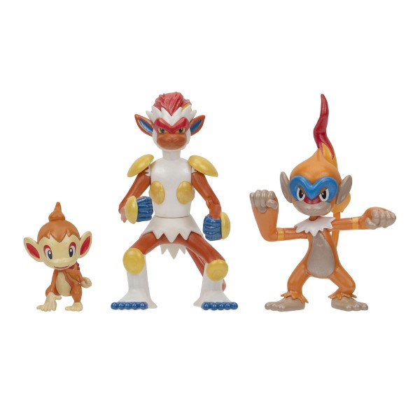 Pokemon - Chimchar Evolutions Figure 3-Pack - Toys and Collectibles ...