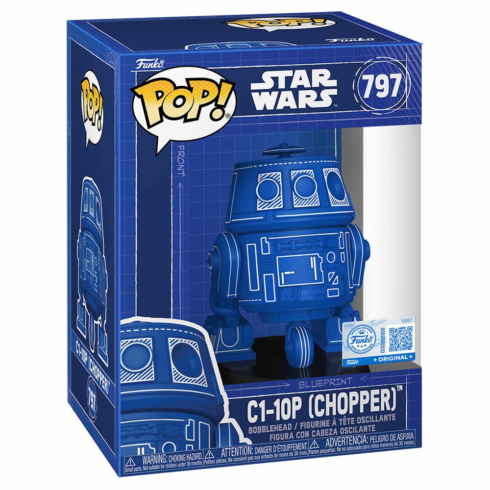 Star Wars - C1-10P (Chopper) Blueprint Pop! Vinyl Figure - Toys ...