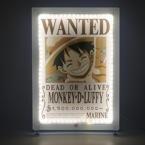 One Piece - Monkey D. Luffy Wanted Poster Neon Wall Light - Toys and ...