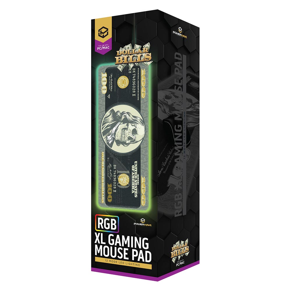 Powerwave RGB XL Gaming Mouse Pad - Dollar Bills - PC - EB Games Australia