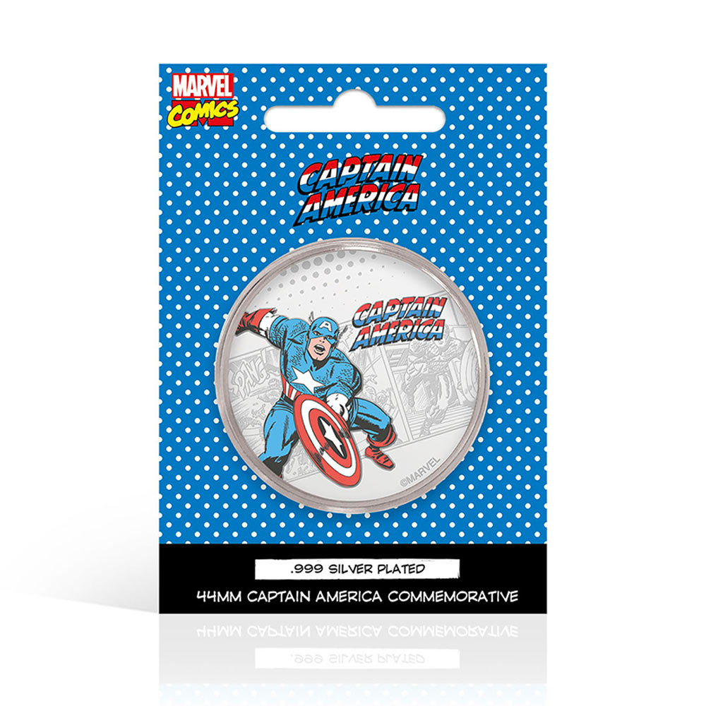 Marvel - Captain America - .999 Silver Plated Limited Edition Coin ...