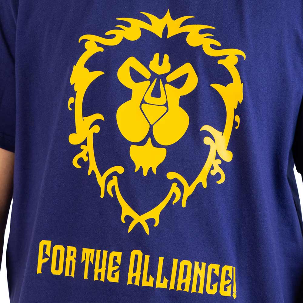 World of Warcraft - For The Alliance! T-Shirt - Clothing - EB Games ...