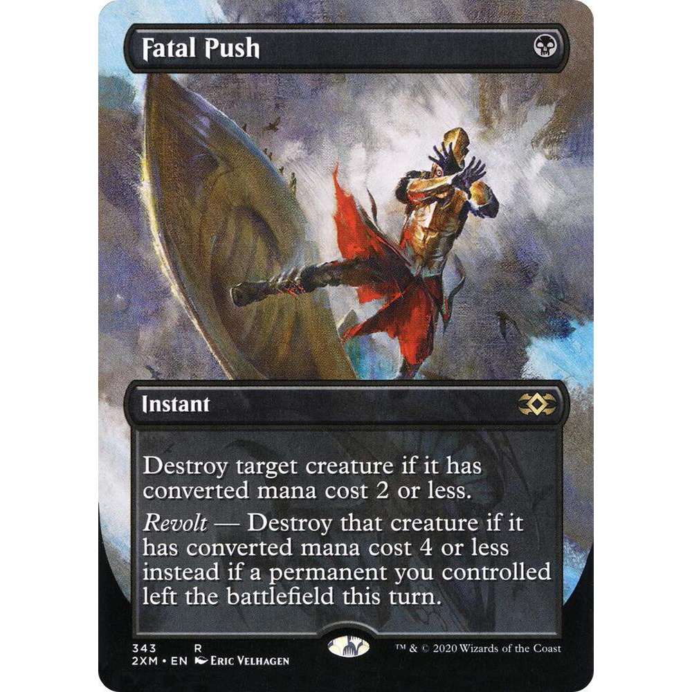 Magic: The Gathering - TCG - Double Masters - Fatal Push (Borderless ...