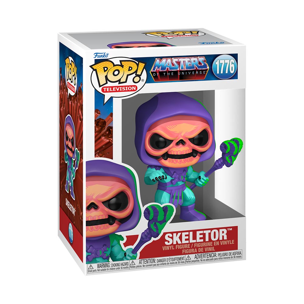 Masters of the Universe - Skeletor Retro Neon Pop! Vinyl Figure - Toys ...