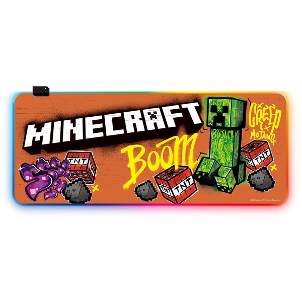 Minecraft - Boom RGB XL Desk Mat - PC - EB Games New Zealand