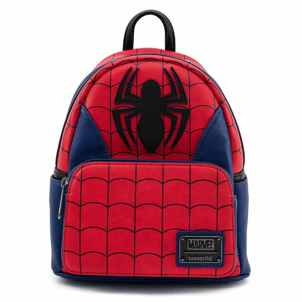Marvel Spider-Man Classic Cosplay Loungefly Mini Backpack - Clothing ...