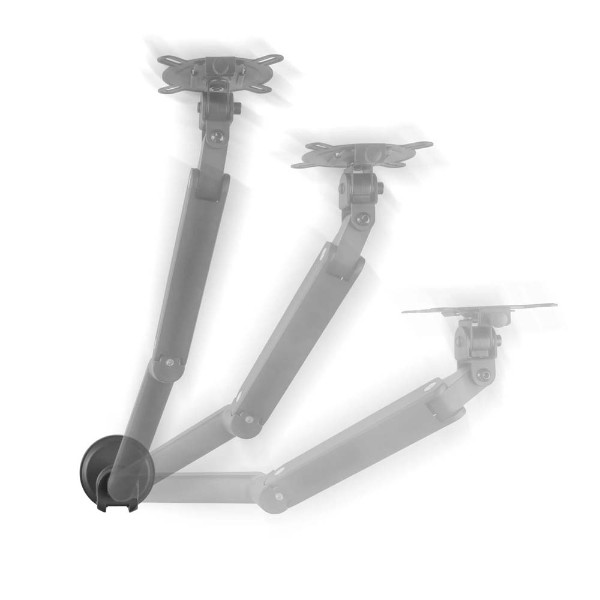 One For All - Universal Single Solid Monitor Arm - Black - PC - EB ...