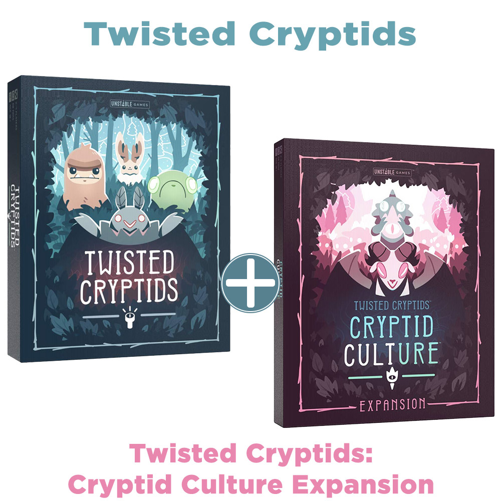 Twisted Cryptids + Twisted Cryptids - Cryptid Culture Expansion Card Game Bundle - Card & Board ...