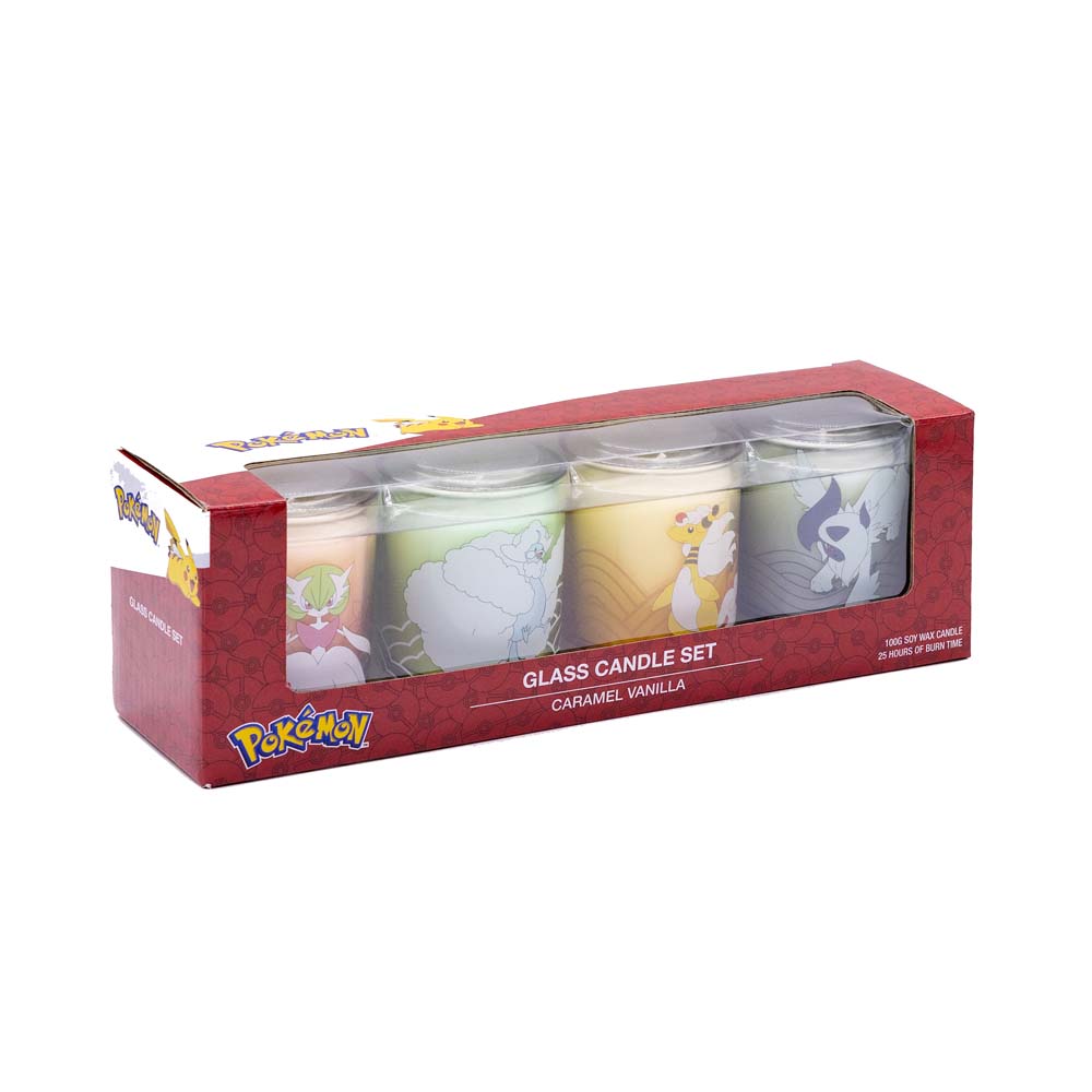 Pokemon - Mega Evolutions Glass Candle Set 4-Pack - Toys and ...
