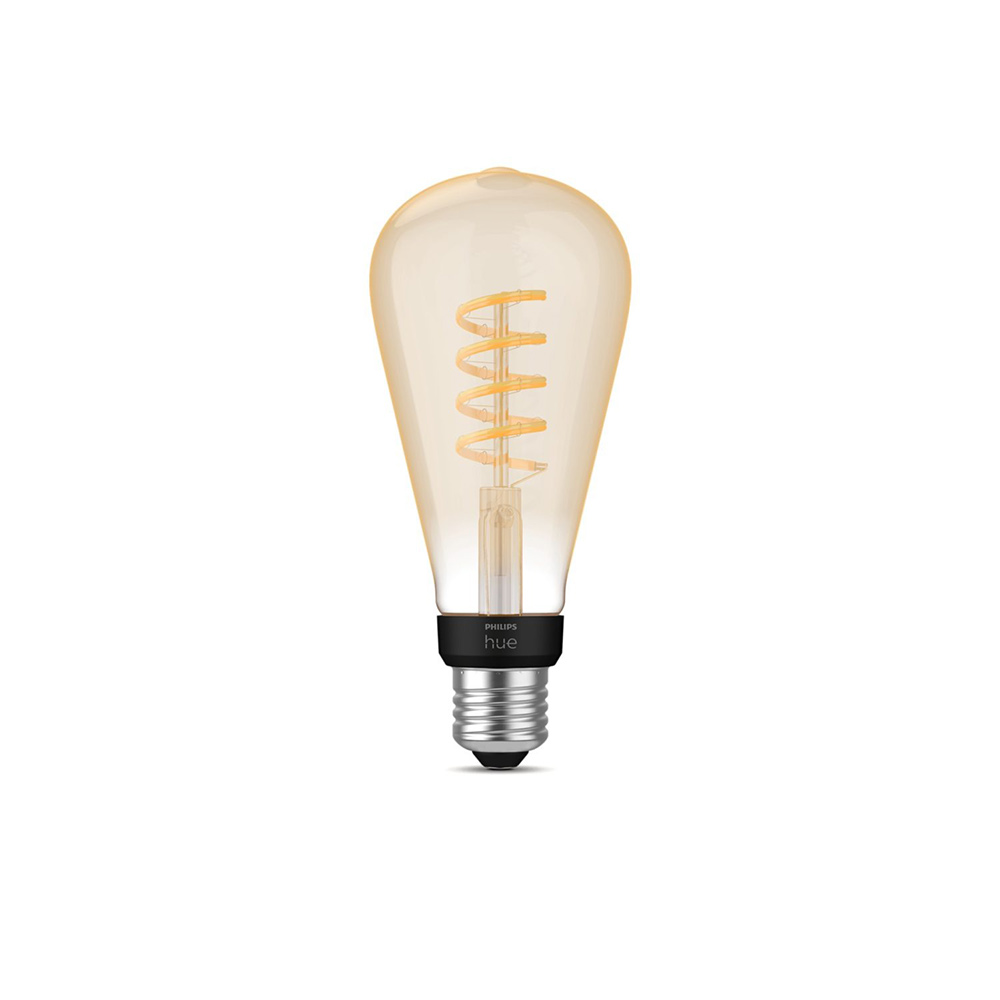 Philips - Hue White Ambiance Filament ST72 Edison - E27 Smart Bulb ...