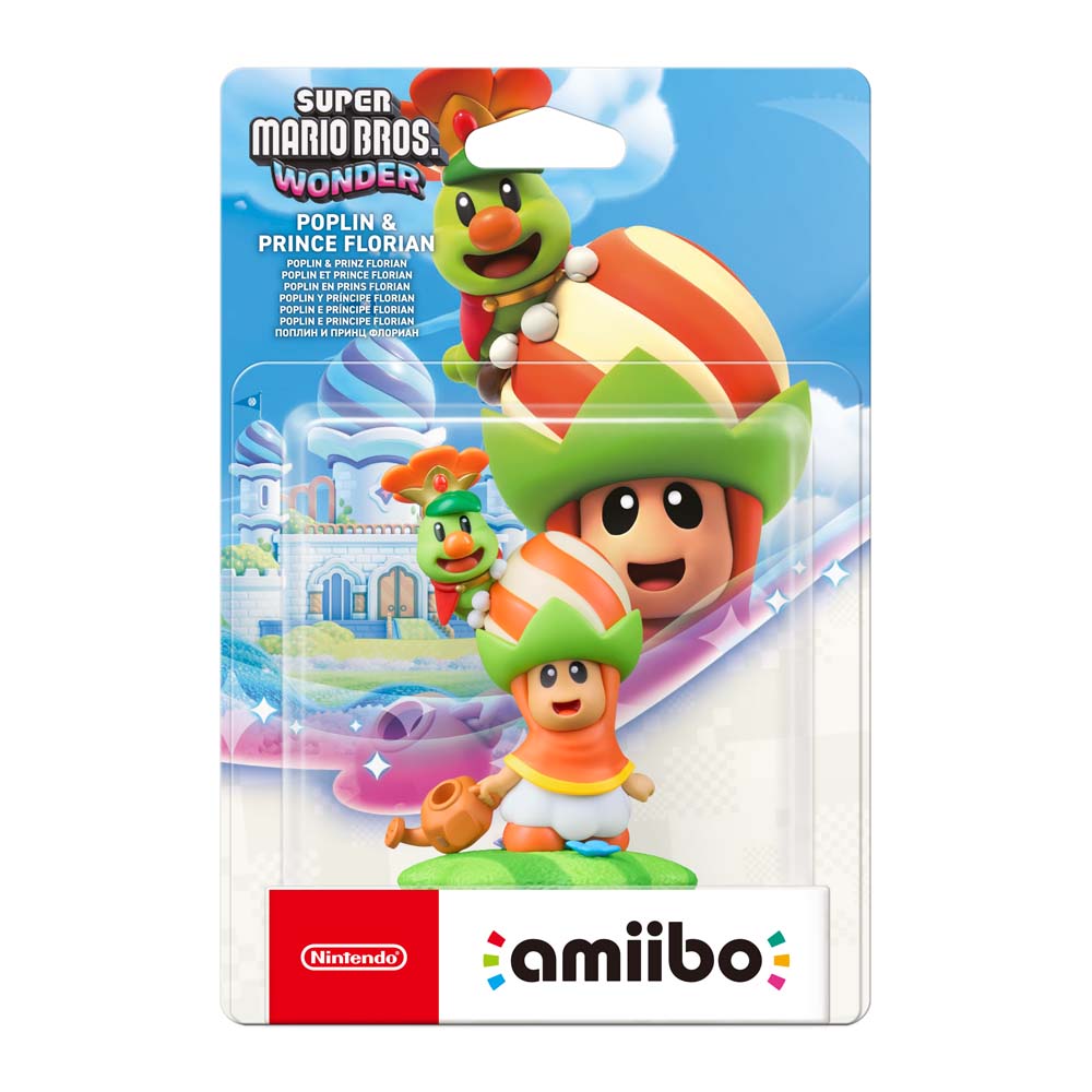 Nintendo amiibo (Super Mario Bros Wonder) - Poplin & Prince Florian ...