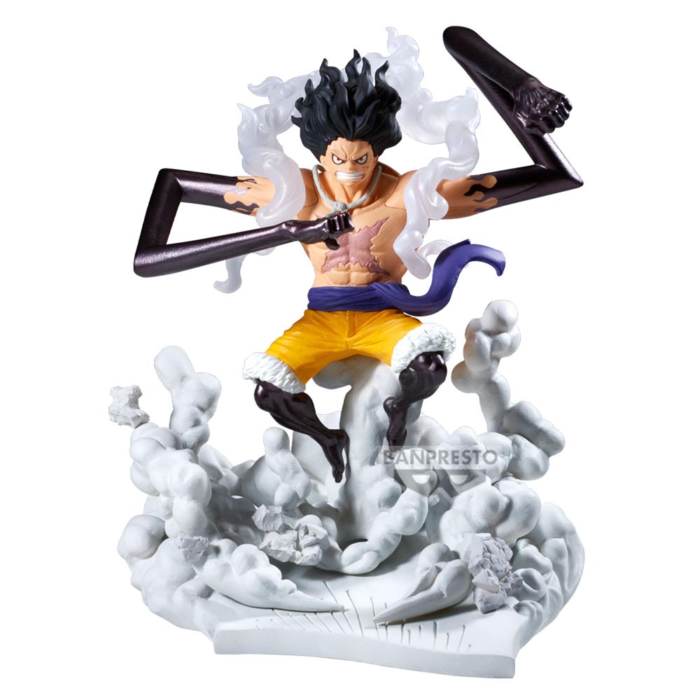 One Piece - Monkey D. Luffy Gear 4 Senkozekkei Figure - Toys and ...