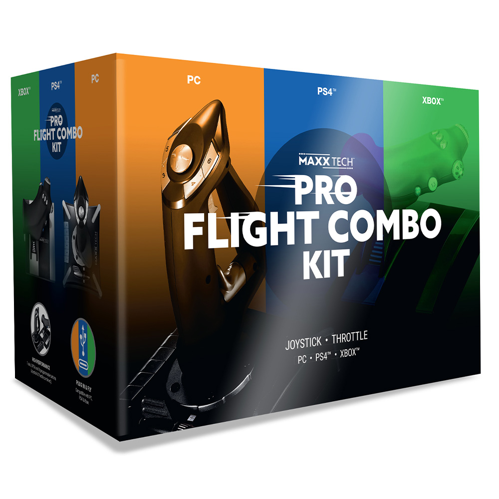 Maxx Tech HOTAS Pro Flight Combo Kit - PC - EB Games New Zealand
